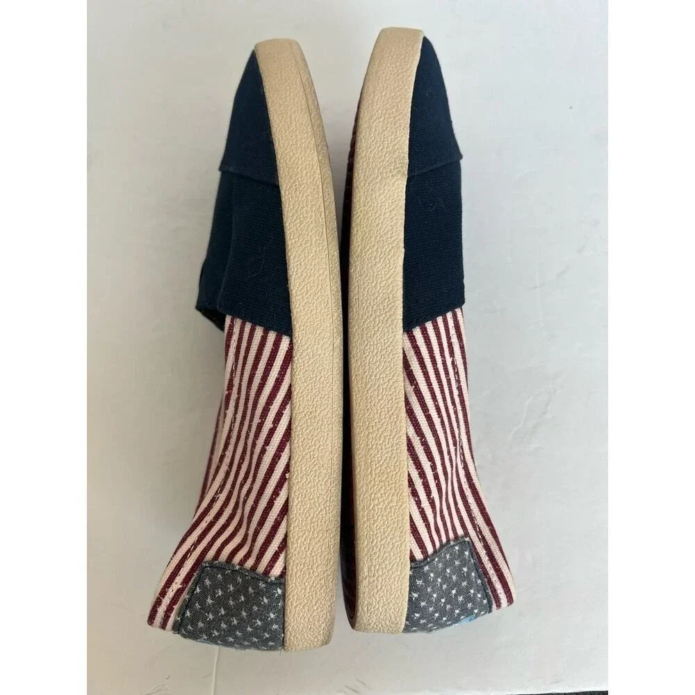 Tom’s | Shoes | Toms American Flag Stars Stripes Red White Blue Canvas ...